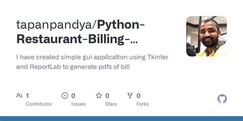Github Tapanpandya Python Restaurant Billing System I Have Created
