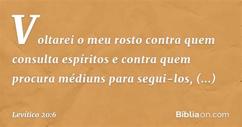 Levítico 20 6 Bíblia