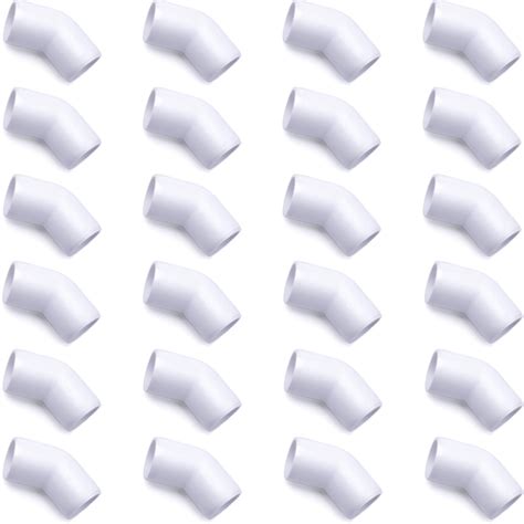 247Garden 3 4 PVC 45 Degree Elbow Fitting SCH40 ASTM Furniture Grade