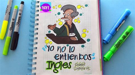 IDEAS HERMOSAS PARA MARCAR CUADERNO DE INGLÉS BEAUTIFUL IDEA TO MARK