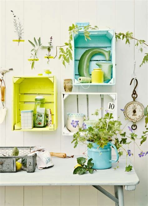 DIY récup 2 idées de rangement avec des cagettes par Sophie Ferjani