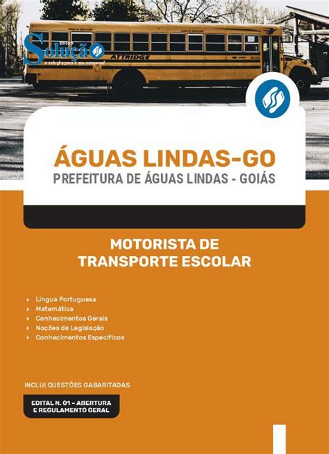 Apostila Prefeitura de Águas Lindas GO 2024 Motorista de Transporte