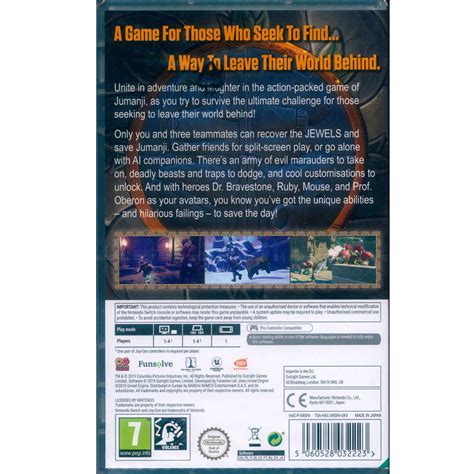 一起玩NS Switch 野蠻遊戲瘋狂叢林 中英日文歐版 JumanjiThe Video Game 一起玩電玩數位館 線上購物