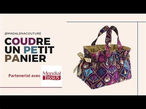Coudre Un Petit Panier Partenariat Mondial Tissu Tuto Couture