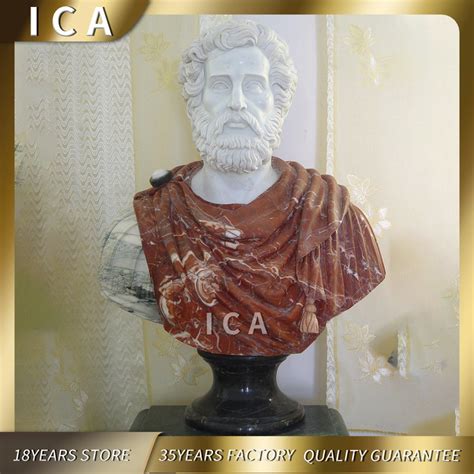 Hand Carved Famous Julius Caesar Bust Roman Marble Statue China