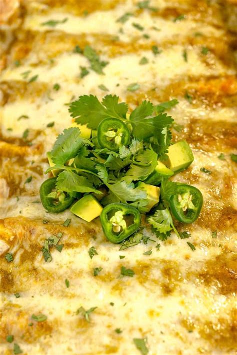 These Vegetarian Enchiladas Verdes Are Packed Full Of Vegetables Sweet