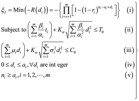 bi criteria optimization technique in stochastic system maintenance allocation problem