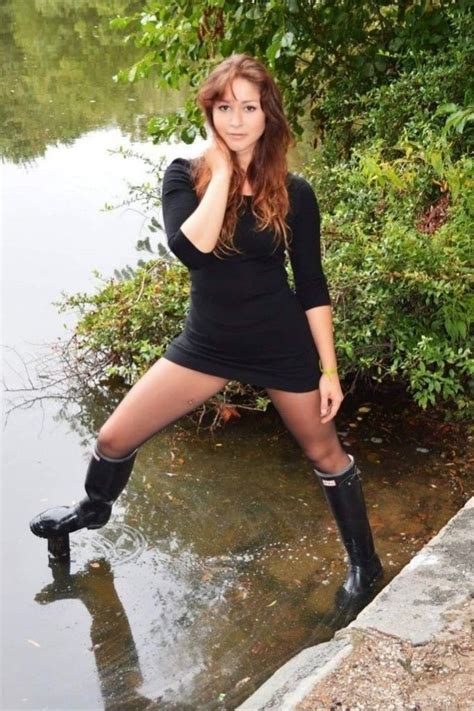 Hunter Boots Outfit Black Hunter Boots Hunter Rain Boots Mud Boots