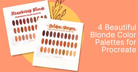 Blonde Hair Color Palette Procreate Beautiful Blondes Artsydee