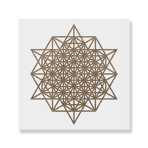Sacred Geometry Metatron Stencil Reusable Sacred Geometry Stencils