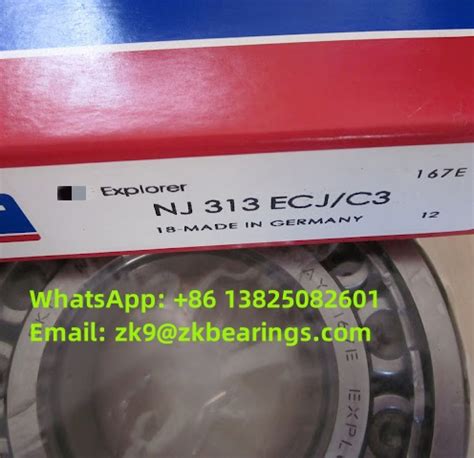 NU 313 ECJ Single Row Cylindrical Roller Bearing 65x140x33 Mm NU 313