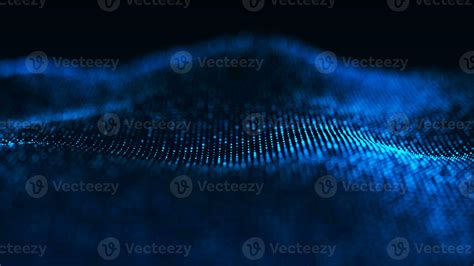 Abstract Digital Particle Wave And Light Abstract Background