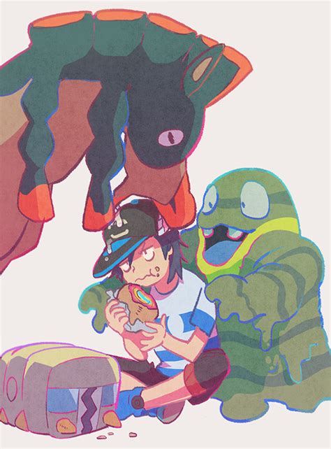 Elio Mudsdale Charjabug And Alolan Grimer Pokemon And More Drawn