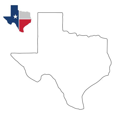 Printable Texas Outline