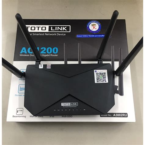 Router TOTOLINK A3002RU V 2 Wireless AC1200 Dual Band Gigabit