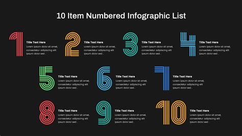 Numbered Infographic List Template Powerpoint