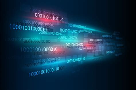 premium vector abstract digital binary matrix number technology futuristic background