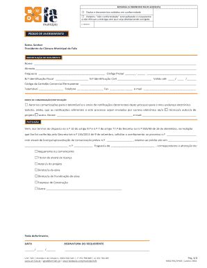 Preenchível Disponível static cm fafe PEDIDO DE AVERBAMENTO Fax Email