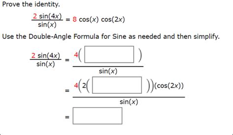 get answer transcribed image text prove the identity 2 sin 4x sin transtutors