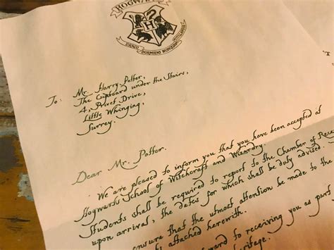Créer une lettre d acceptation coustom harry potter poudlard papier a