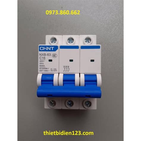 CHÍNH HÃNG Aptomat CHINT MCB 3P NXB 63 C16 C63A Shopee Việt Nam