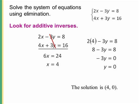 Solving Systems By Elimination Worksheet