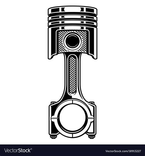 Piston Royalty Free Vector Image VectorStock