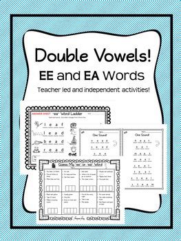 Double Vowel Resources For Ee And Ea Words Teacher Led And Independent