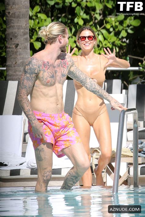 Diletta Leotta Sexy Seen With Loris Karius Showing Some Pda By The Pool