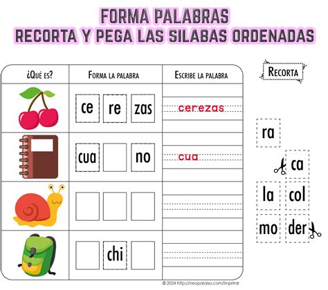 Sílabario Ilustrado de Sílabas Trabadas