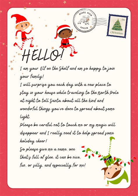 Free Printable Elf On The Shelf Welcome Letters Elf On The Shelf