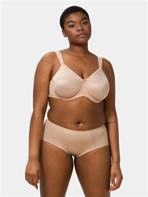 Triumph Biustonosz z fiszbiną Essential Minimizer W X 10166830 Beżowy