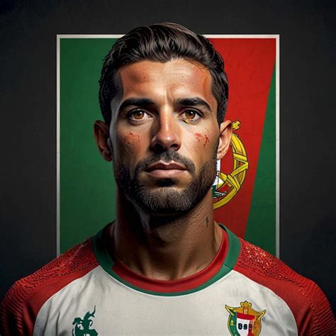 Premium Photo A Man With A Beard And Mustache Wearing A Jersey That