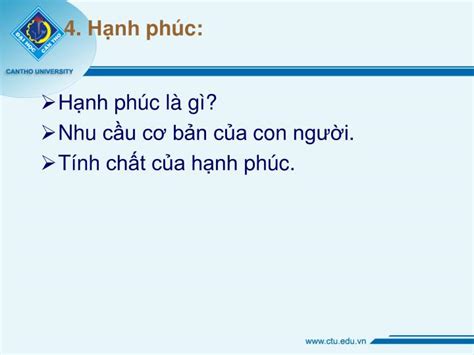 PPT 4 Hạnh phúc PowerPoint Presentation free download ID 5587919