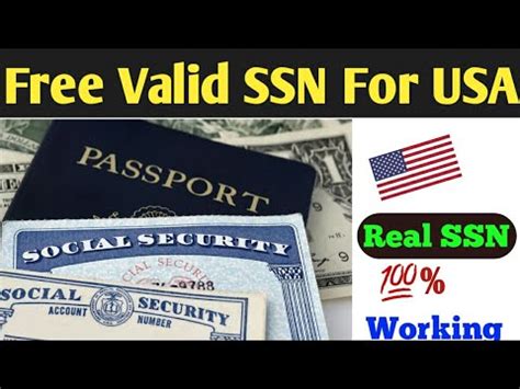 How To Get Valid Usa Ssn Get Real Social Security Number For Free