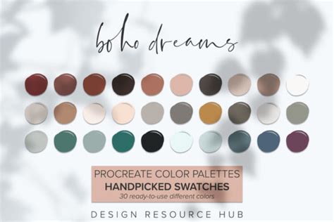 Procreate Color Palette Boho Dreams Graphic By Design Resource Hub