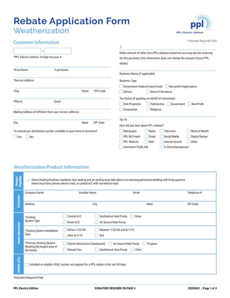 Fill Free Fillable PPL Electric Utilities PDF Forms