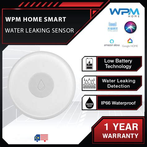 Ready StockWPM Home Zigbee Smart Home Water Leak Sensor Wireless