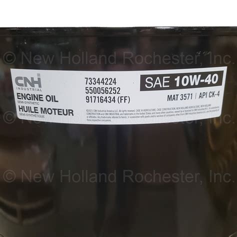 CNH Industrial 55 Gal Engine Oil SAE 10W 40 CK 4 Semi Synthetic MAT
