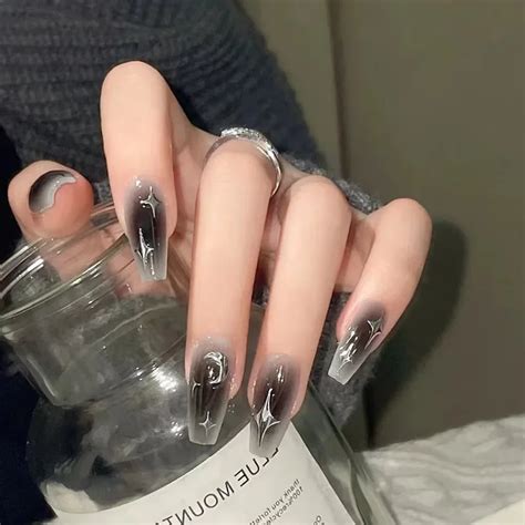 Faux Ongles Pression Rose Avec Colle Motif Papillon Jolies Filles N64