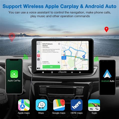 2023 Newest Carpuride W708 Wireless Portable Apple Carplay Android