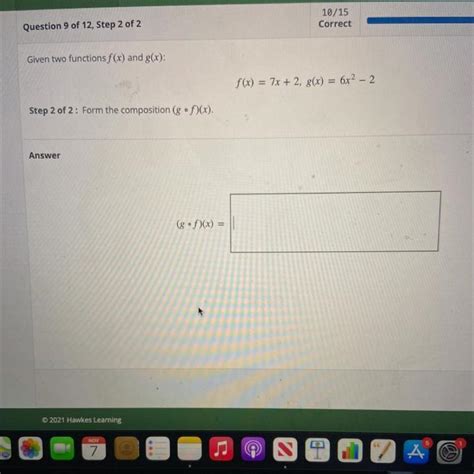 given two functions f x and g x form the composition g f x