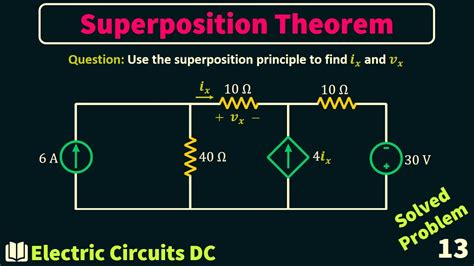 Superposition Theorem Solved Problem 13 YouTube