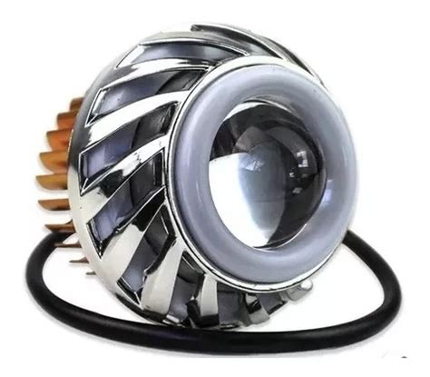 Farol Projetor Retrofit Led Duplo Angel Eyes H1 H4 H7 Univer