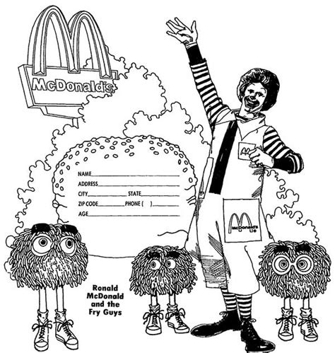 Desenhos Do Mcdonald S Para Imprimir E Colorir Pintar