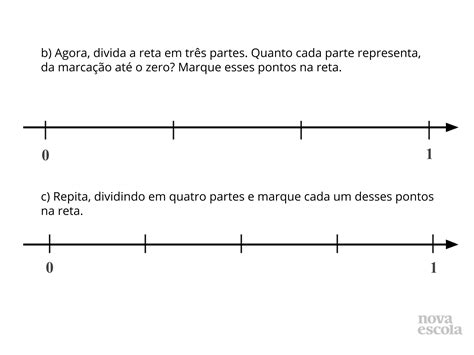 Representação de frações na reta numerada Planos de aula 4º ano