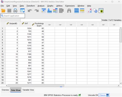 Simple Linear Regression In Spss Including Interpretation Ez Spss
