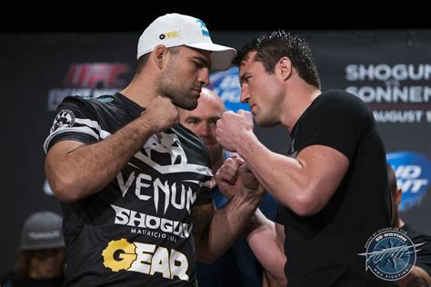 Staredown Pics Shogun Rua Vs Chael Sonnen And Alistair Overeem Vs