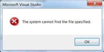 How To Fix The Error The System Cannot Find The File Specified