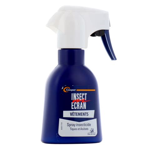 Insect Ecran Vêtements Spray insecticide anti tiques et aoutats
